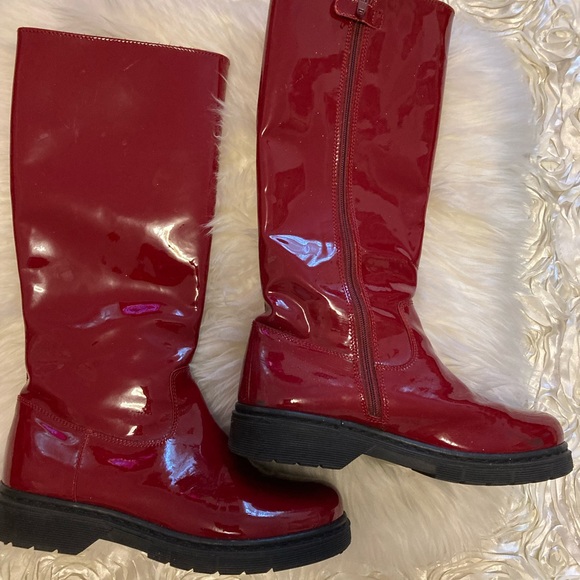Dolce & Gabbana | Shoes | Dolce And Gabbana Girls Red Boots Size Eu 34 ...